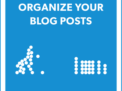 How to organize your blog posts - cre8d design